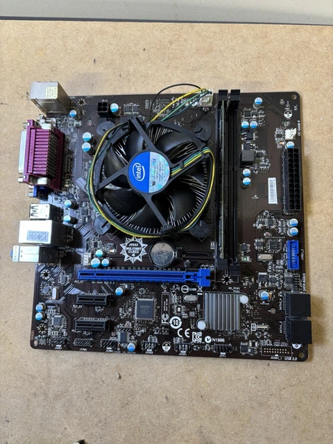 MSI H81M-P33 INTEL i5 4TH GEN Micro ATX Motherboard LGA 1150 Backplate ...