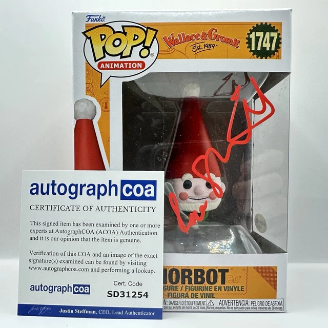 REECE SHEARSMITH AUTOGRAPH Wallace And Gromit - Norbot Signed Funko Pop ...