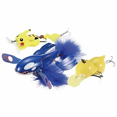 POKEMON FISHING LURE Set PIKACHU & KYOGRE & PSYDUCK(KODUCK) DUO jp EUR ...