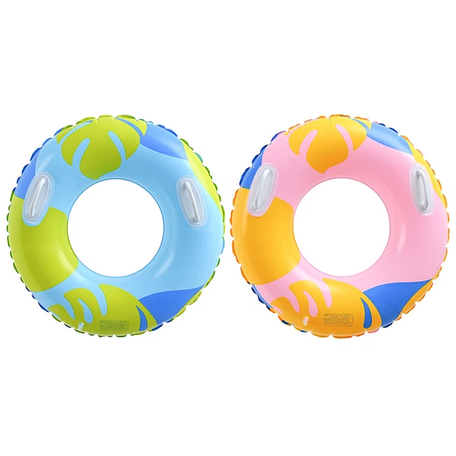 POOL FLOAT SET Inflatable Swimming Raft Pool Ring for Summer Outdoor ...