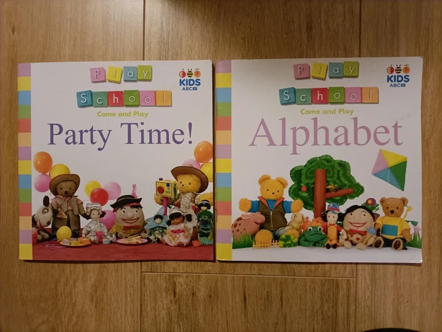 PLAY SCHOOL ALPHABET & Playtime ABC Kids Children's Book Bundle x2 ...