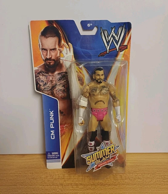 WWE CM PUNK Summerslam Heritage Wrestling Figure New And Sealed BNIB £ ...