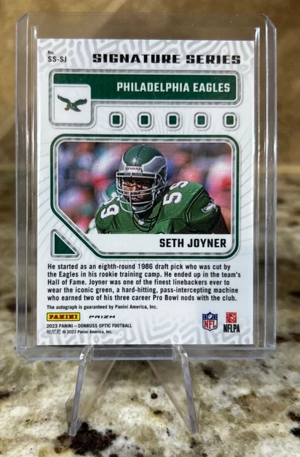 NEUF 2023 PANINI Donruss Optique Football Seth Joyner Signature Series ...