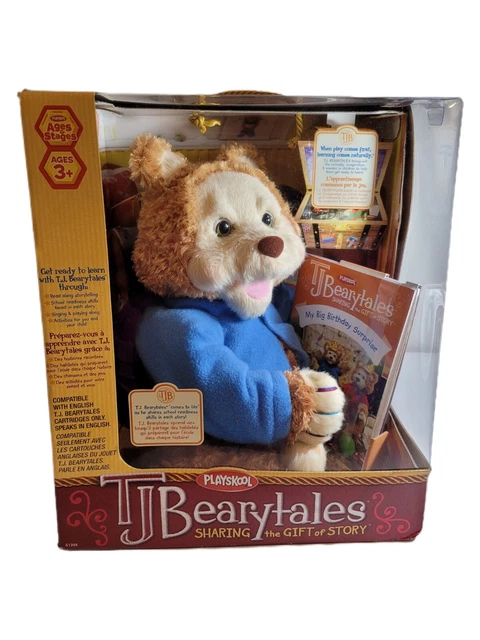 TJ BEARYTALES ANIMATED Talking Story Telling Bear Playskool With ...