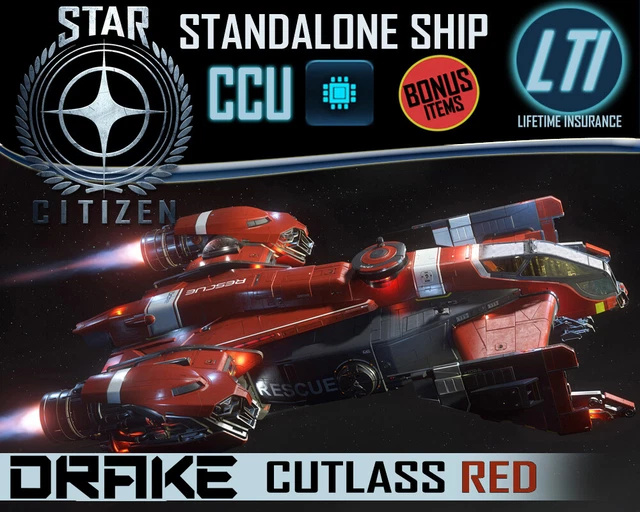 STAR CITIZEN - DRAKE CUTLASS RED - LTI £100.00 - PicClick UK