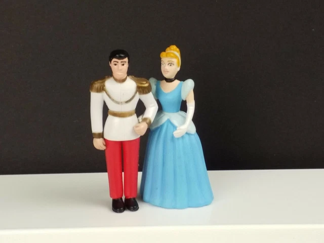 DISNEY MONORAIL CASTLE Playset Cinderella & Prince Charming PVC Figures ...