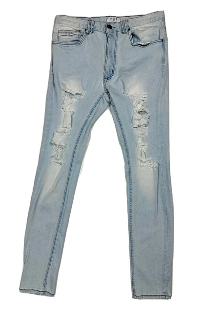 NENA & PASADENA NXP Tyler Super Skinny Men's Denim Jeans Size 32 Blue ...