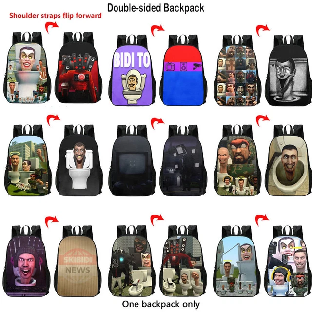 SKIBIDI TOILET 3D Cross-border Game New Product Street Fashion Nylon ...