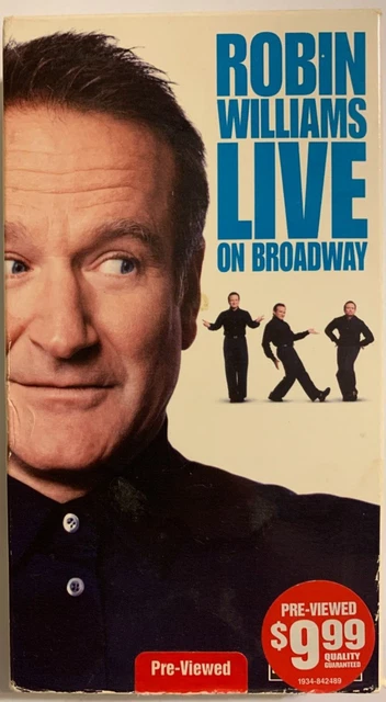 ROBIN WILLIAMS - Live On Broadway (VHS, 2002) Stand Up Comedy (TESTÉ ...