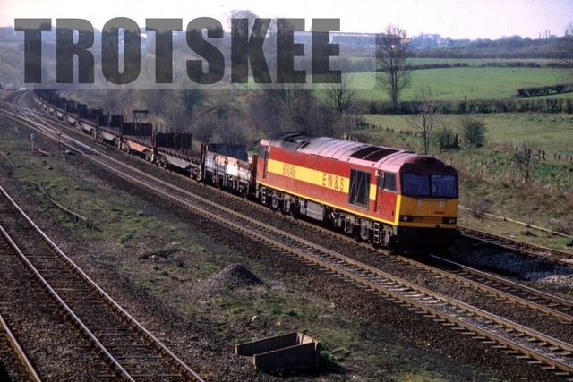 35MM SLIDE BR British Rail Diesel Loco Class 60 60049 Clay Cross 1997 ...