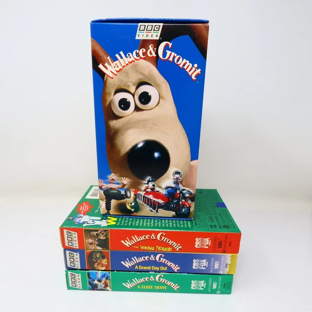 WALLACE & GROMIT Box Set VHS BBC NTSC Wrong Trousers/A Close Shave ...