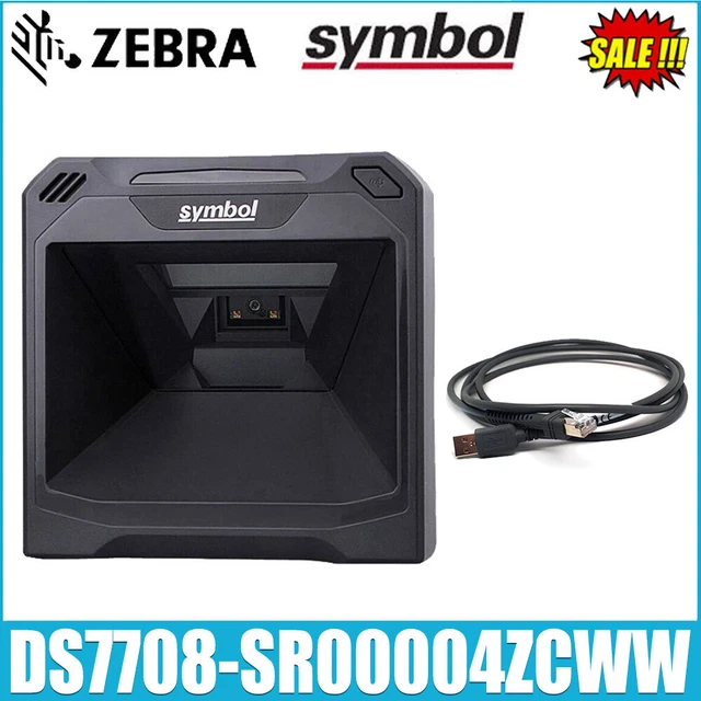 ZEBRA SYMBOL DS7708-SR00004ZCWW 2D Desktop Device Barcode Scanner W ...