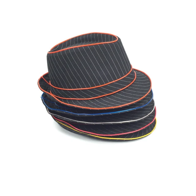 1.5V LED JAZZ Hat Flashing Fedora Falshing Stage Performing Halloween ...