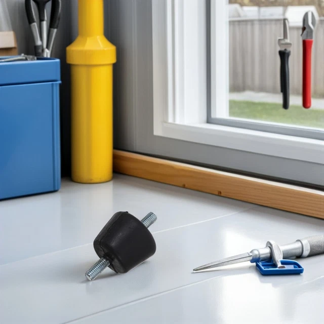 VIBRATION ISOLATION PADS Rubber Anti Washer Air Compressor Buffer Mat ...