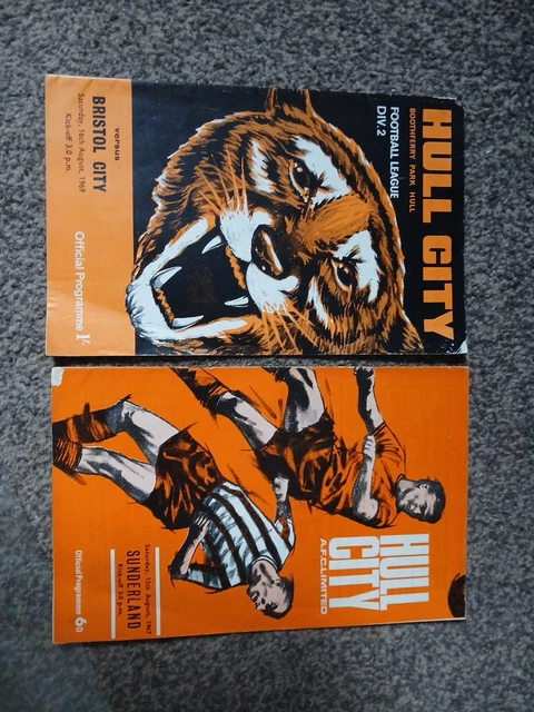 HULL CITY FOOTBALL Programmes x 2 From The 1960s £0.63 - PicClick UK