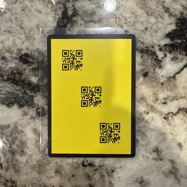 2025 DISNEY LORCANA Discard Error QR Code Card Yellow Background Fabled ...
