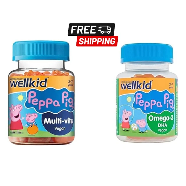 WELLKID PEPPA PIG Chewable Gummy Vitamins by Vitabiotic No. 1 Vitamin ...