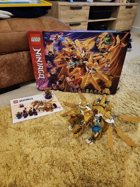 LEGO NINJAGO: LLOYD’S Golden Ultra Dragon (71774) Displayed Only With ...