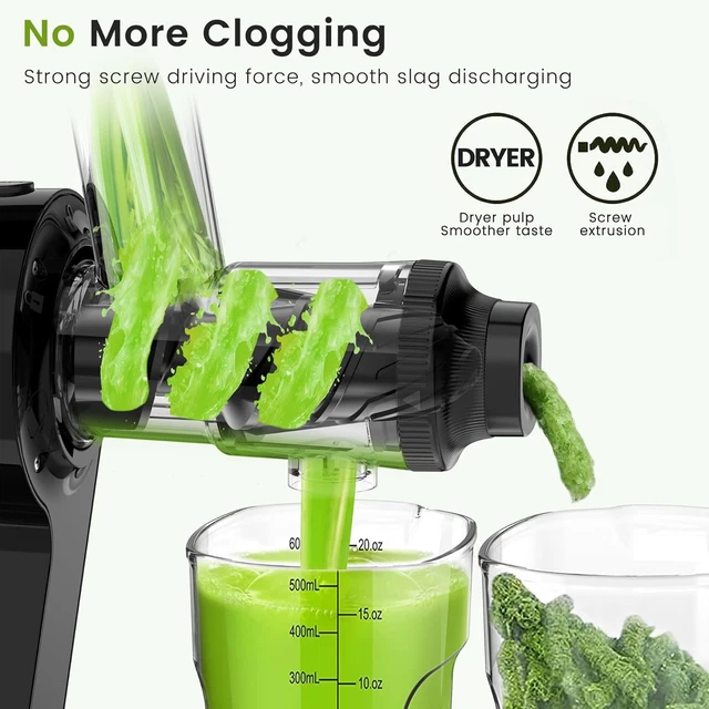 COLD PRESS JUICER, Masticating Juicer Machines, Celery Squeezer with ...