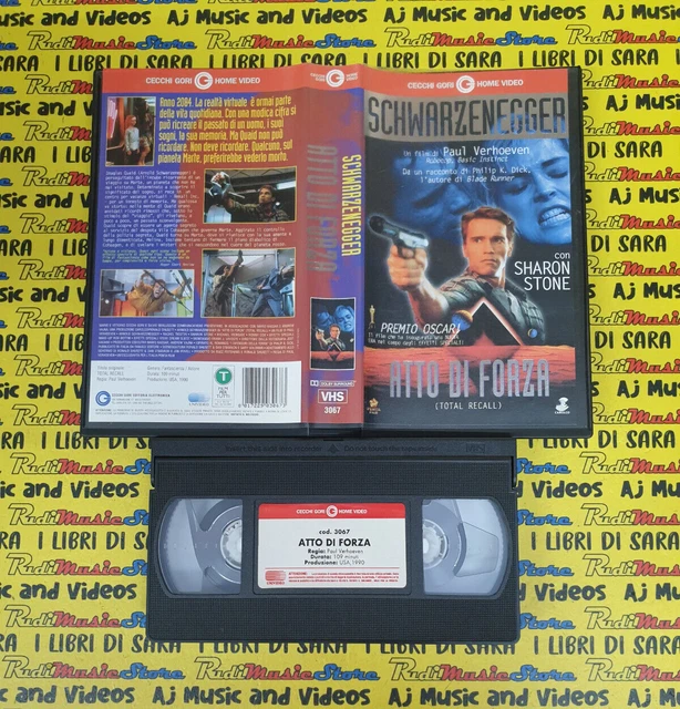VHS ATTO DI FORZA arnold schwarzenegger sharon stone penta video cecchi ...