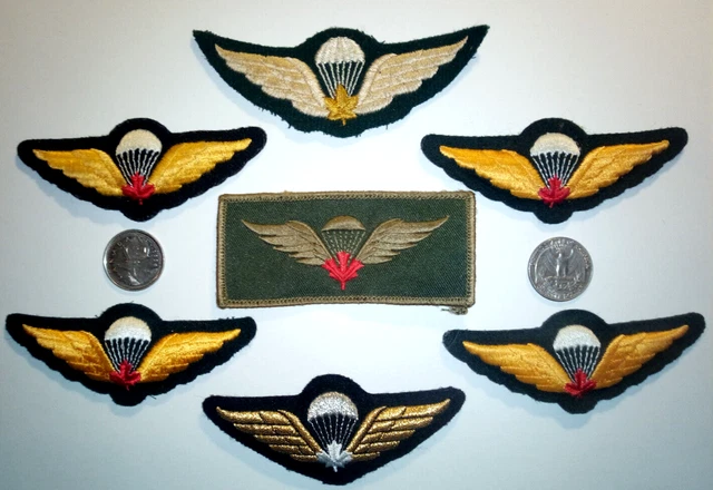 CANADIAN AIRBORNE PARATROOPERS Qualification Wing Post WW2 Mix (Lot of ...