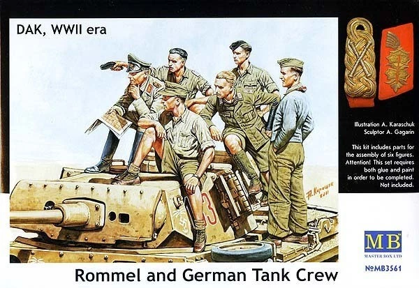 MASTERBOX MB3561 1/35 German Dak African Army General Rommel Command ...