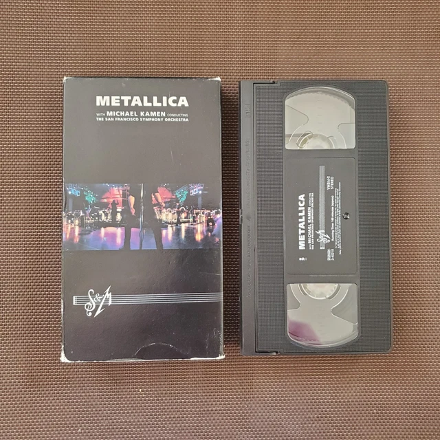 METALLICA (VHS) S&M With Michael Kamen Conducting The San Francisco Symphony... $4.49 - PicClick CA