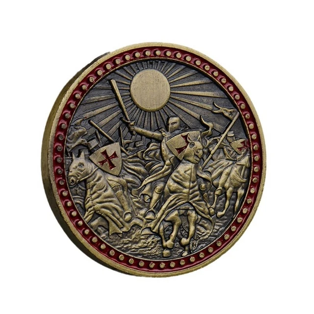 DECORATION CULTURE CHALLENGE Coin The Knights Templar Individual Coins ...