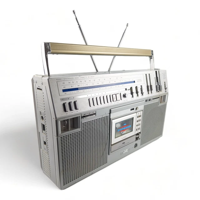 JVC RC-M80R BOOMBOX GHETTOBLASTER Portable Stereo - Phone Input - RC ...