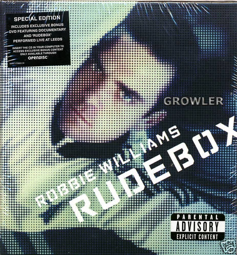 ROBBIE WILLIAMS - Rudebox - Cd + Dvd - Rare Deleted Live Rude Box Album ...