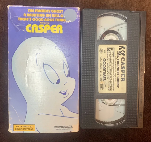 LOT DE BANDES animées VHS Casper the friendly Ghost (9) bandes vintage ...