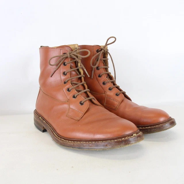 TRICKER'S OF ENGLAND 'Wetherby' Derby Boots Oak Leather C-Shade UK11 - WTY £9.99 - PicClick UK