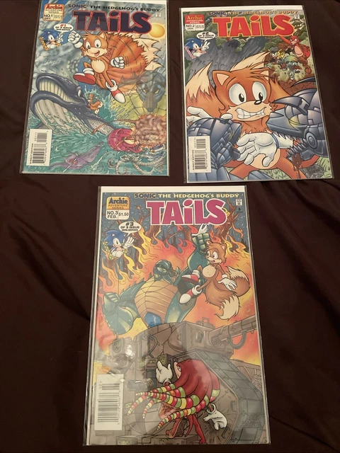 SONIC THE HEDGEHOG Archie Comics Tails Mini Series Rare £50.00 ...