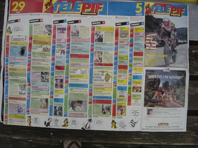 TÉLÉPIF POSTER LE nouveau Pif Centerfold DISNEY CHANNEL EUR 5,00 ...