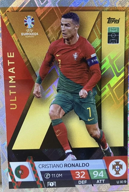TOPPS MATCH ATTAX UEFA Euro 2024 Cristiano Ronaldo ULTIMATE #UXI9 Card EUR 1,19 - PicClick FR