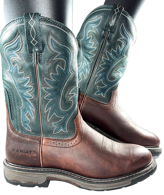 ARIAT WORK HOG Men's Size 13D Soft Toe Work Boots Waterproof Leather ...