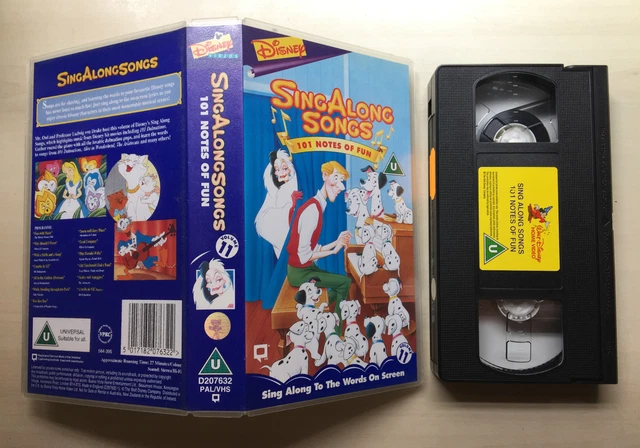 DISNEY - SING Along Songs - 101 Notes Of Fun - Vhs Video £7.99 ...