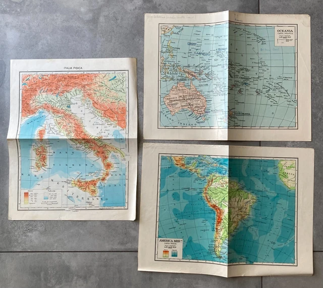 CARTINE GEOGRAFICHE - Vintage EUR 4,50 - PicClick IT