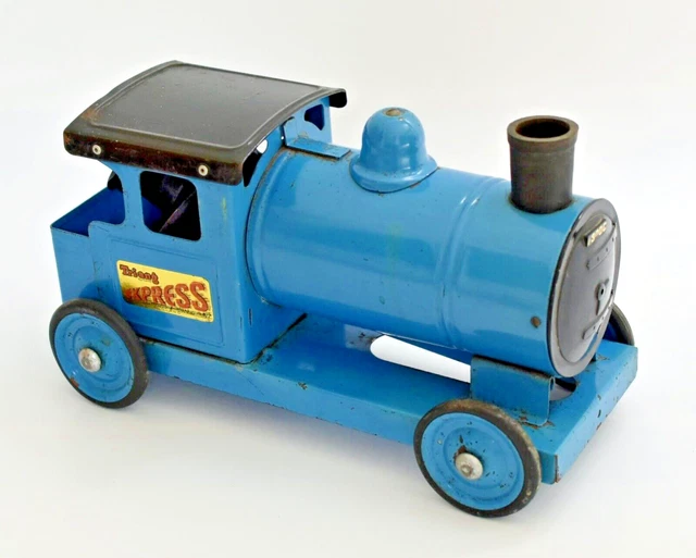 RARE VINTAGE TRI-ANG EXPRESS BABY PUFF PUFF PULL ALONG TRAIN 33cm c1973 ...