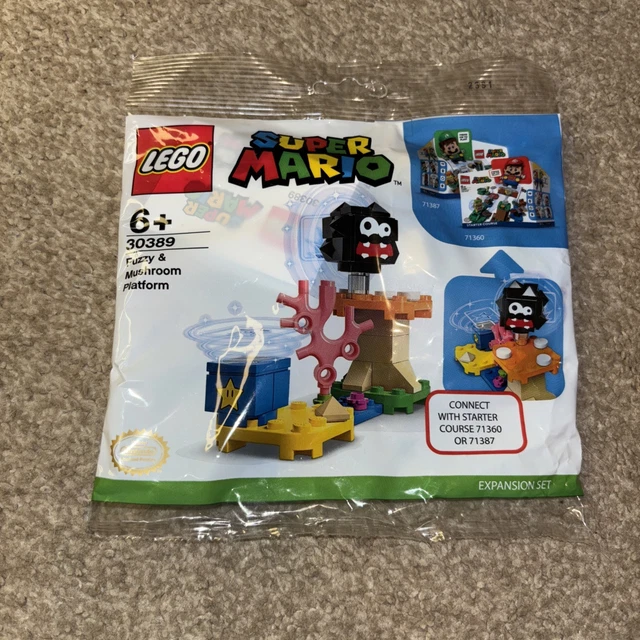LEGO SUPER MARIO Super Fuzzy & Mushroom Platform 30389 Polybag BNIP £6. ...