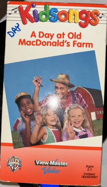 VINTAGE KIDSONGS &A Day at Old MacDonald's Farm" VHS View Master Video ...