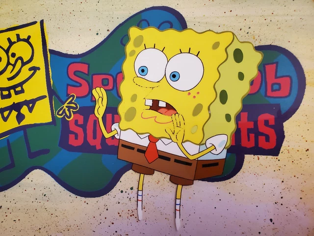 SPONGEBOB SQUAREPANTS ORIGINAL Production Cel Cell Drawing Animation ...