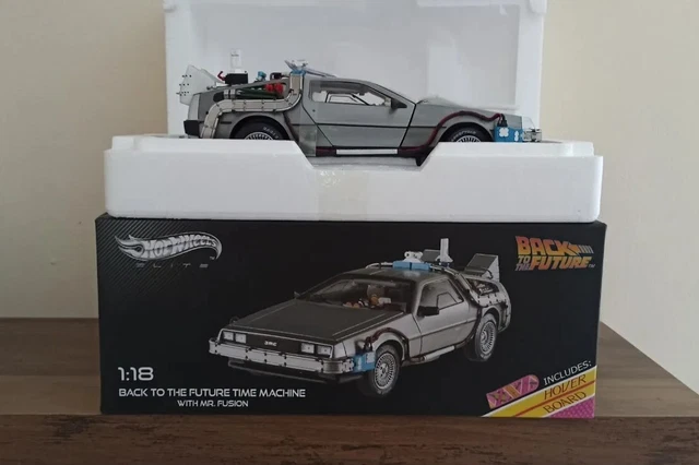 1:18 HOTWHEELS ELITE DeLorean Time Machine, Back To The Future, Fast ...