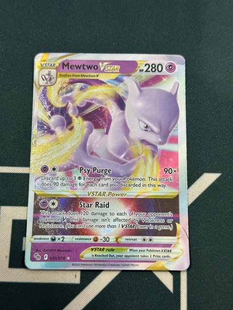 POKÉMON TCG MEWTWO VSTAR 031/078 Pokémon Go Holo Ultra Rare NM/M EUR 5,82 - PicClick FR