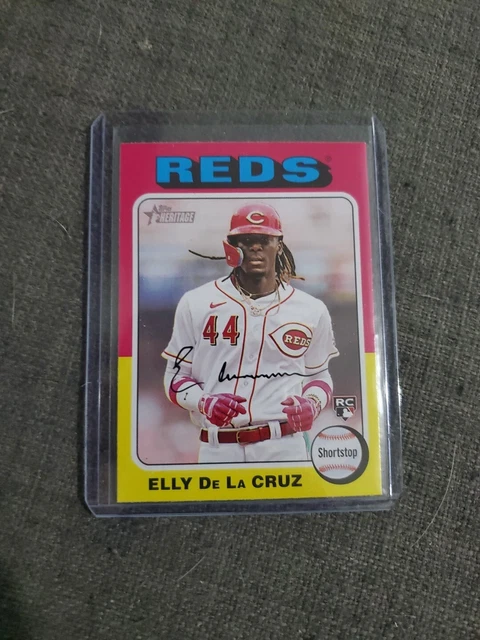 CARTA ELLY DE La Cruz #473 Cincinnati Reds RC 2024 Topps Heritage Rookie EUR 2,79 - PicClick IT
