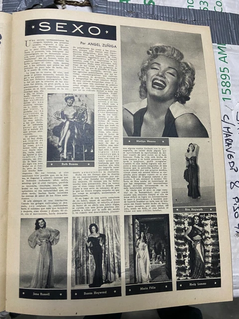 1953 RIVISTA GREER Garson in copertina Marilyn Monroe Oscar Rita ...