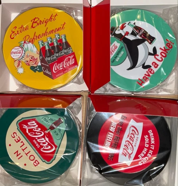 TAITO KUJI COCA-COLA E Prize Retro Can Case All 4 Types F Prize Can ...