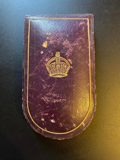 WW1 BRITISH MILITARY cross medal box, no medal no medal £119.99 ...