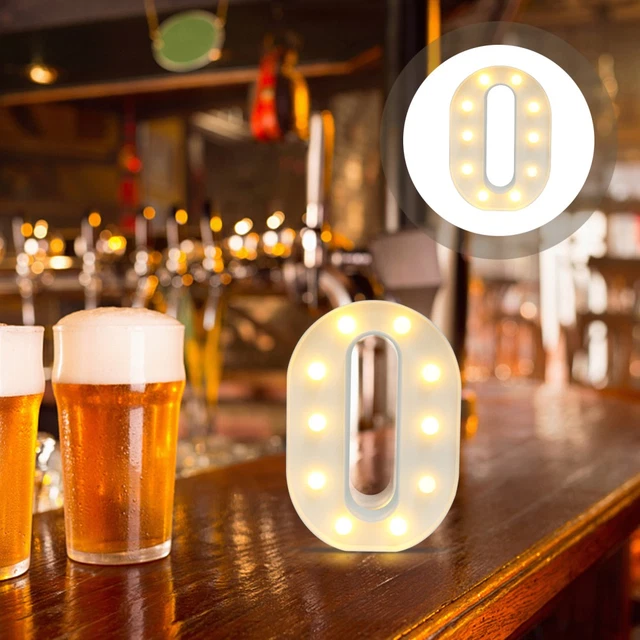 LED NUMBER LIGHTS Sign Night Light Number Lamp for Wedding Birthday ...