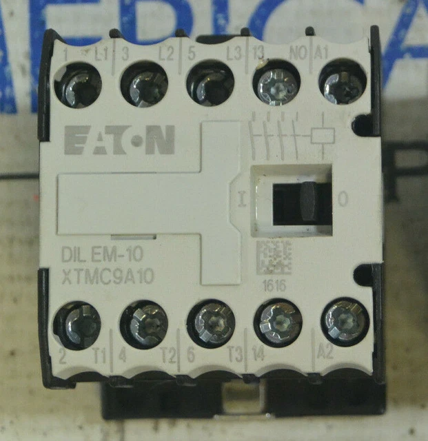 EATON XTMC9A10 NON-REVERSING IEC Mini Cintactor 3P 9A 110V50Hz/120V60Hz ...